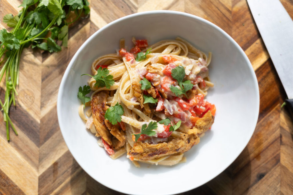 Kung Pow Chicken and veggies - Farm Animal Refuge